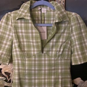 glamourous | Dresses | Glamorous Brand Fitted Shirt Dress Plaid | Poshmark